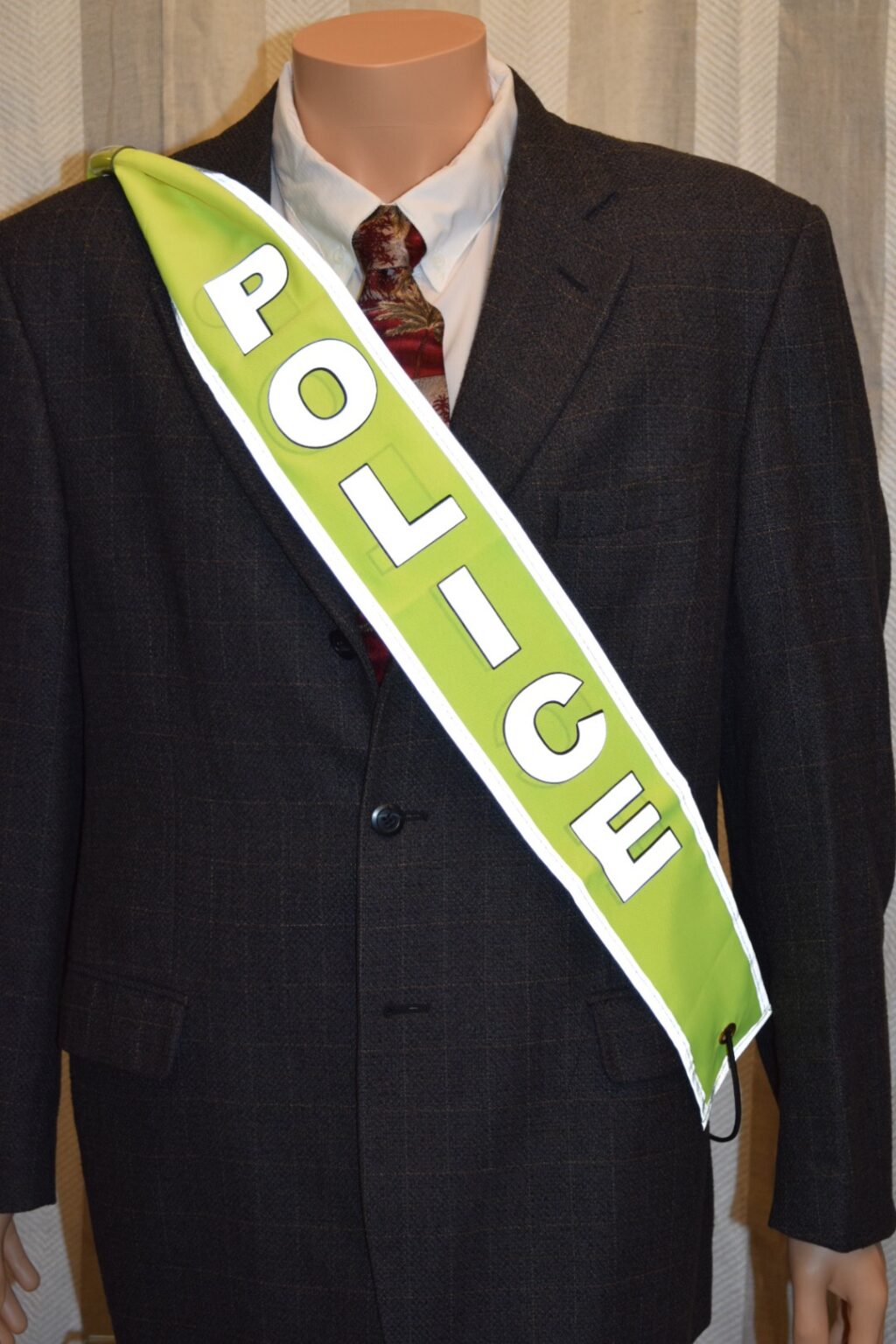 POLICE - Yellow/Green Safety Banner - DSM SAFETY PRODUCTS