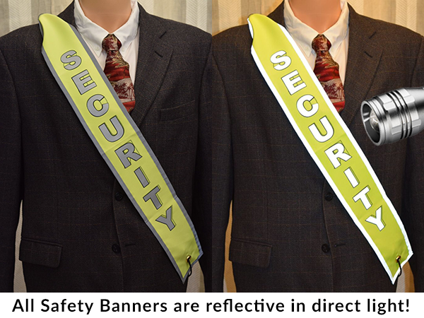 SECURITY - Yellow/Green Safety Banner - DSM SAFETY PRODUCTS