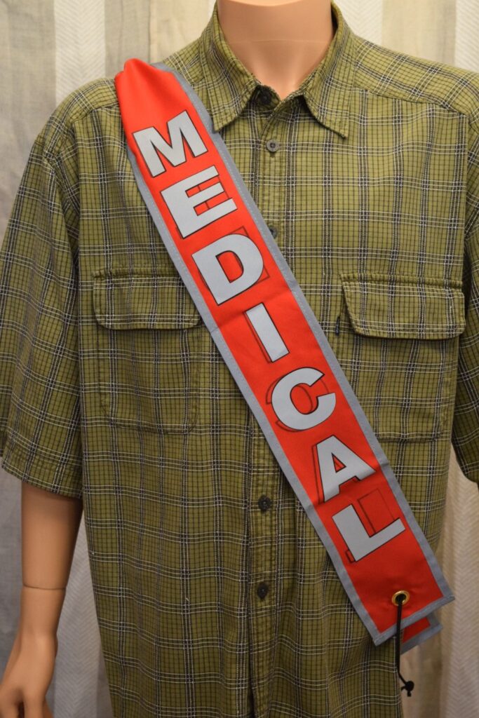 MEDICAL - Red Safety Banner (UNARMED) - DSM SAFETY PRODUCTS